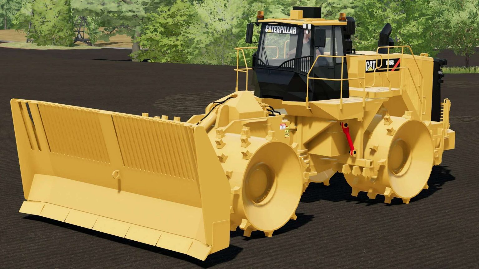 FS22 Caterpillar 836K v1.0.0.0 Mod | FS25 Mods / FS22 Mods