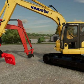 FS22 Komatsu PC138 USLC v1.0.0.0 Mod | FS25 Mods / FS22 Mods