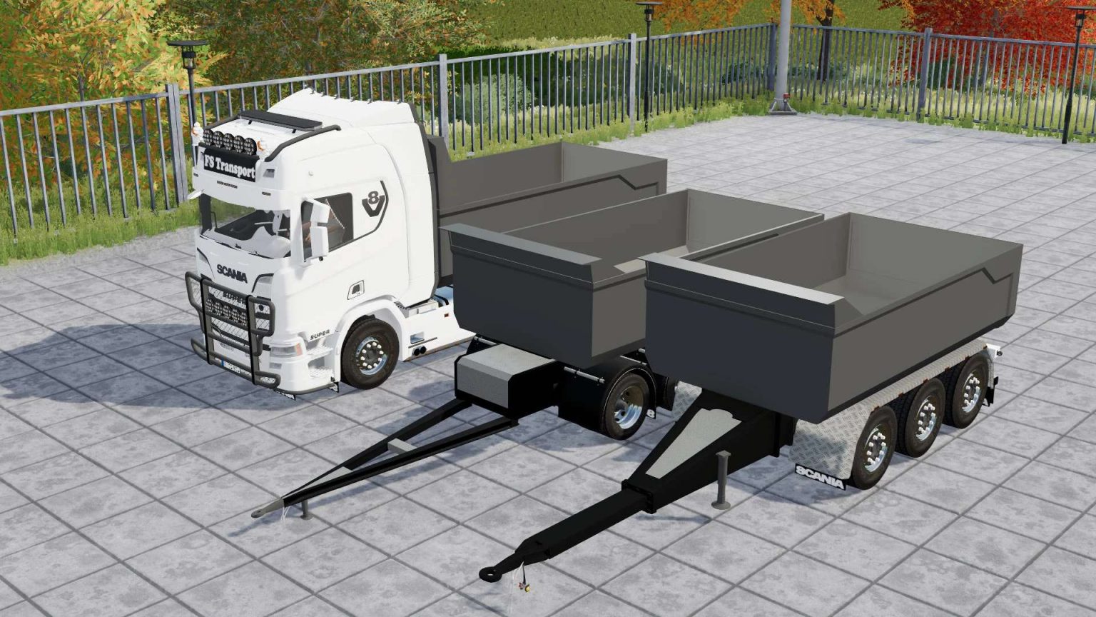 FS22 Scania Benne camion et remorques v1.0.0.0 Mod | FS25 Mods / FS22 Mods