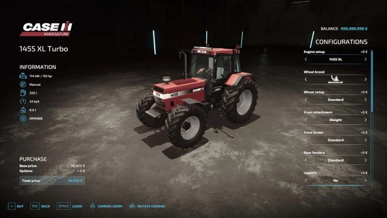 FS22 Case IH 1455 XL Turbo Edit v1.0.0.0 Mod | FS25 Mods / FS22 Mods