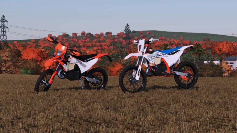 FS22 KTM 350 EXC F v1.0.0.0 Mod | FS25 Mods / FS22 Mods
