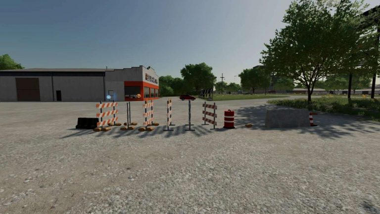 Pack de cônes de signalisation FS22 v1.0.0.0 Mod | FS25 Mods / FS22 Mods