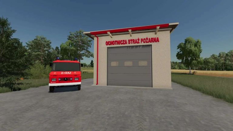 Caserne de pompiers FS22 v1.0.0.0 Mod | FS25 Mods / FS22 Mods