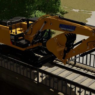 FS22 Caterpillar 323E Hi-Rail v1.0.0.0 Mod | FS25 Mods / FS22 Mods