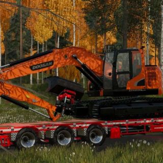 FS22 Doosan 235LCR Édition + Rotortilt v1.0.0.0 Mod | FS25 Mods / FS22 Mods