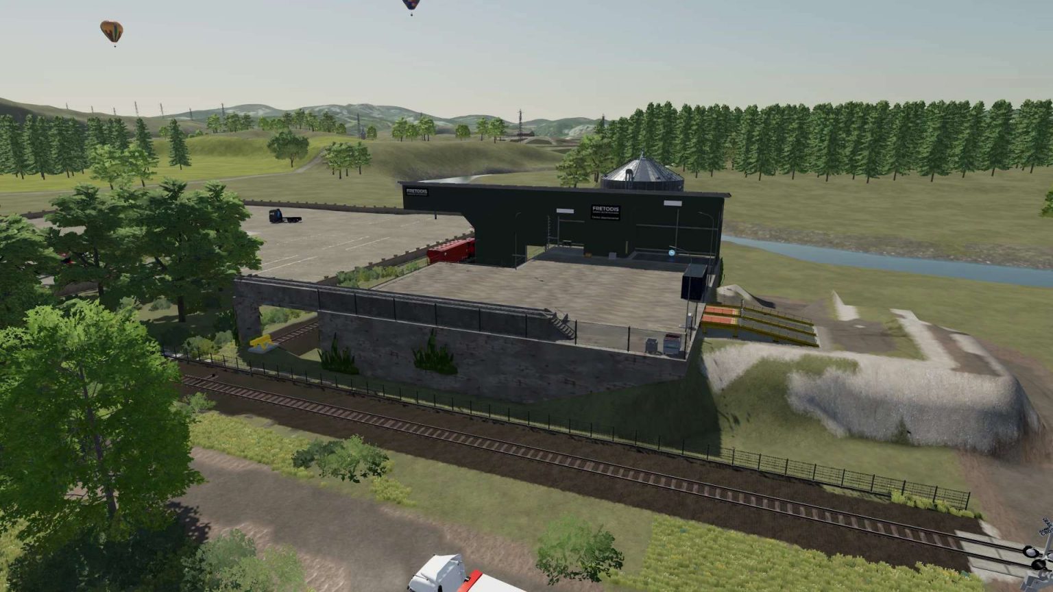 FS22 Gare ferroviaire v1.0.0.0 Mod | FS25 Mods / FS22 Mods