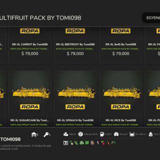 FS25 ROPA Multifruit PACK v1.0.0.0 Mod | FS25 Mods / FS22 Mods