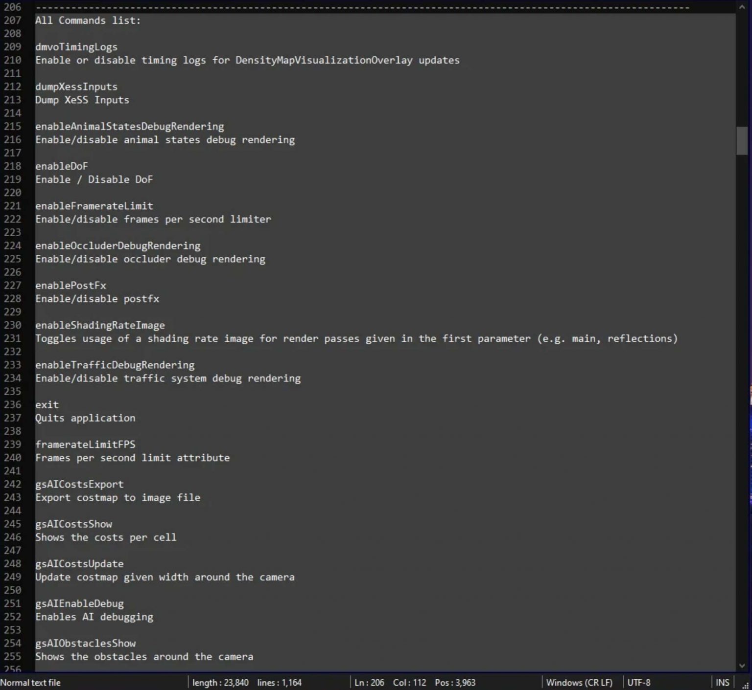 Liste de triche des commandes de la console v1.0.0.0 Mod | FS25 Mods / FS22 Mods