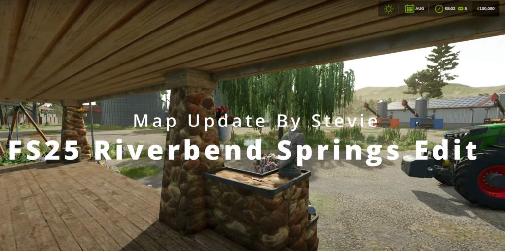 FS25 Riverbend Springs édité par Stevie v1.0.0.2 Mod | FS25 Mods / FS22 Mods