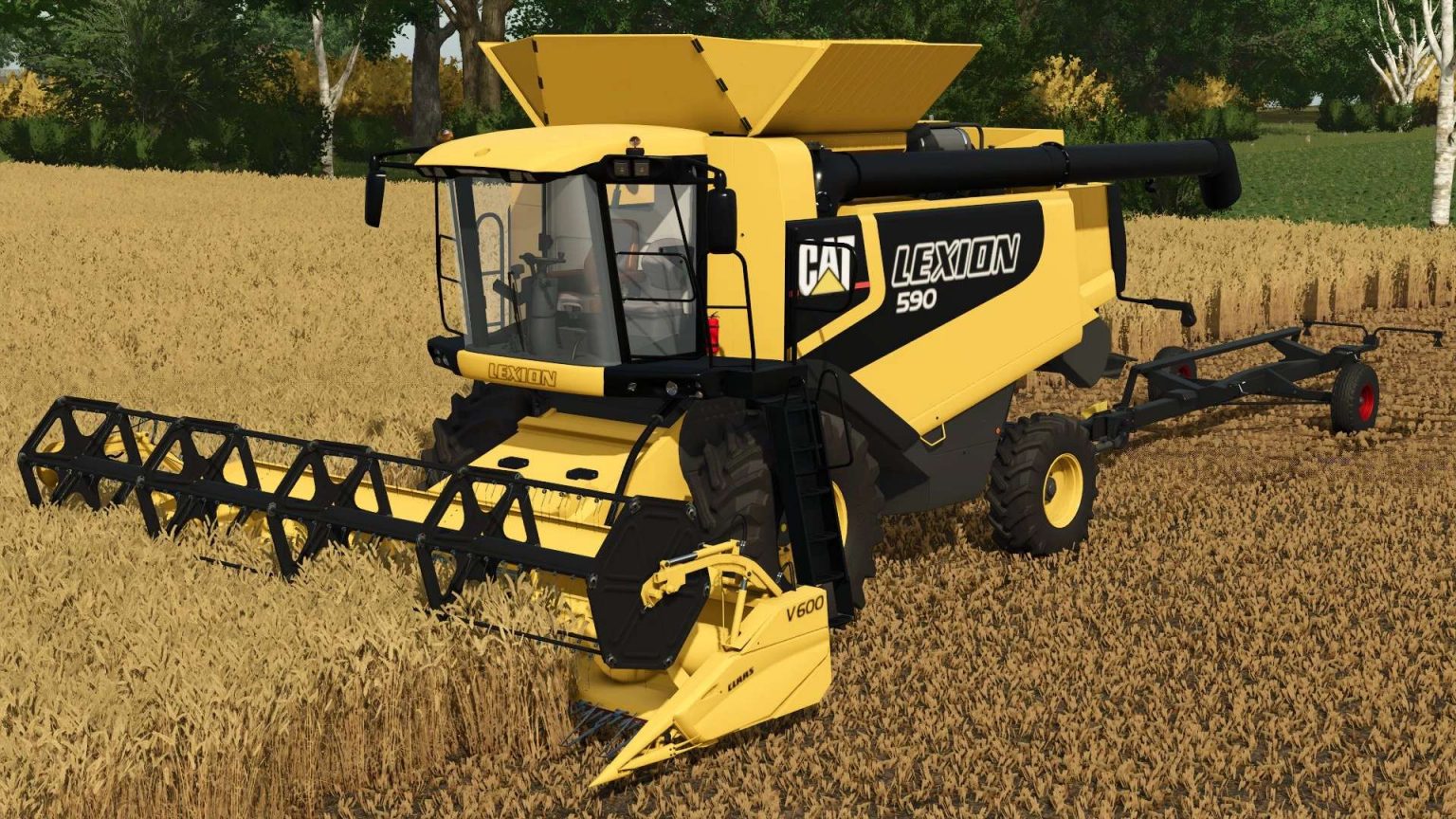 FS25 CAT Lexion 560/590 v1.0 Mod | FS25 Mods / FS22 Mods