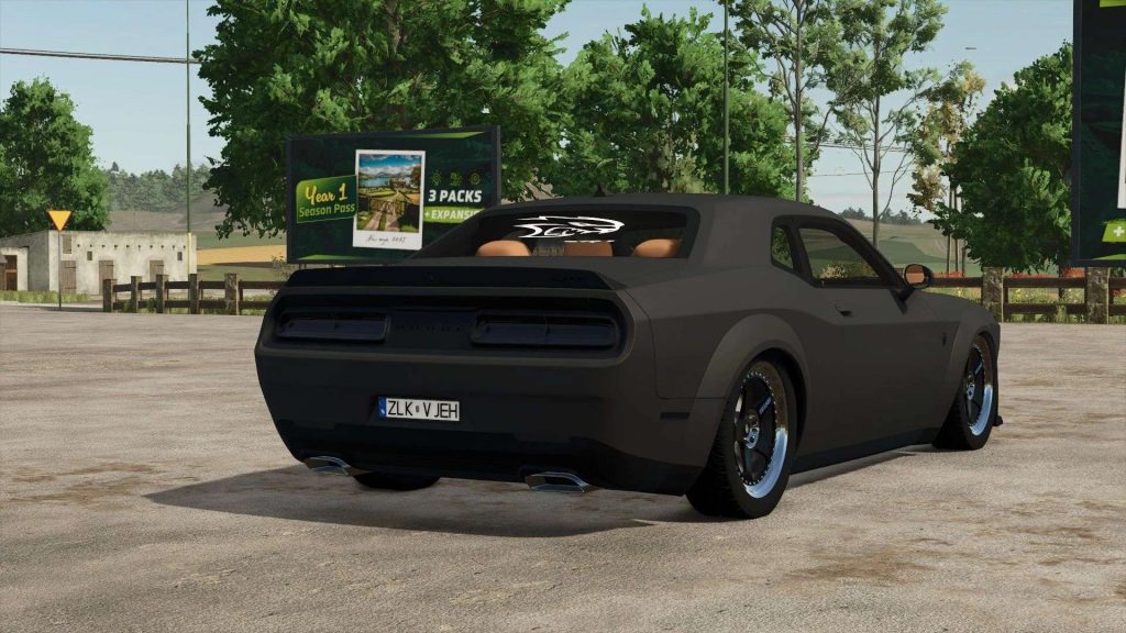 FS25 Dodge Challenger Hellcat v1.0.0.1 Mod | FS25 Mods / FS22 Mods