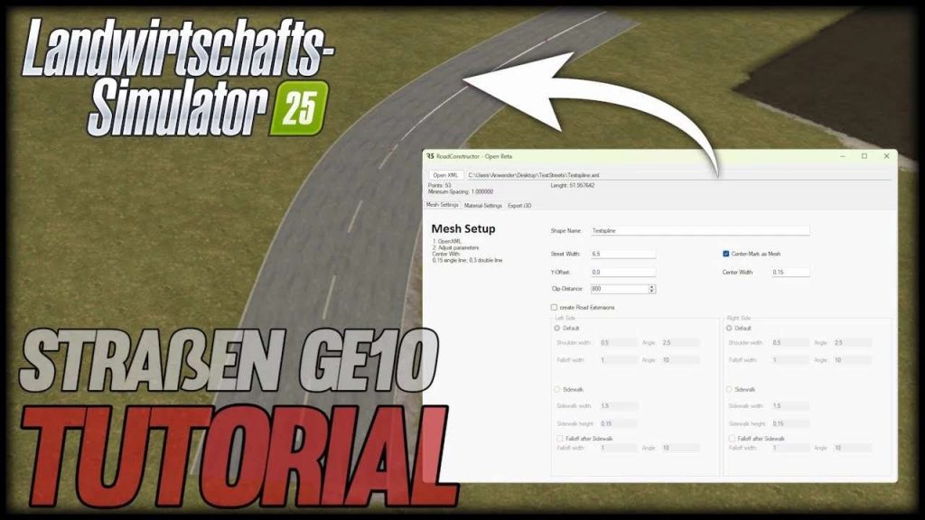 FS25 Pack de scripts RoadCreator v1.0.0.0 Mod | FS25 Mods / FS22 Mods