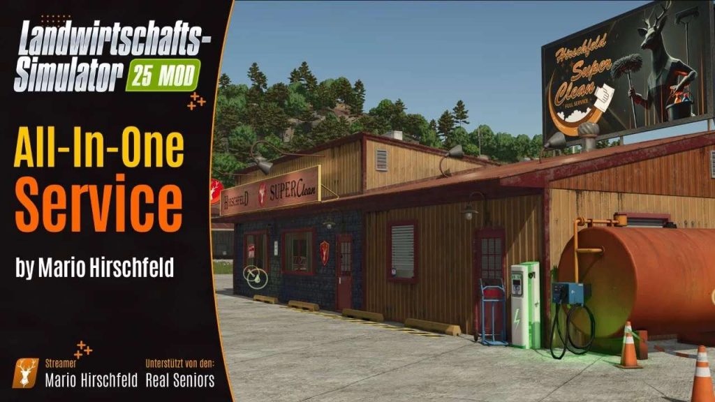 FS25 Service SuperClean AIO v0.1.1.0 Mod | FS25 Mods / FS22 Mods