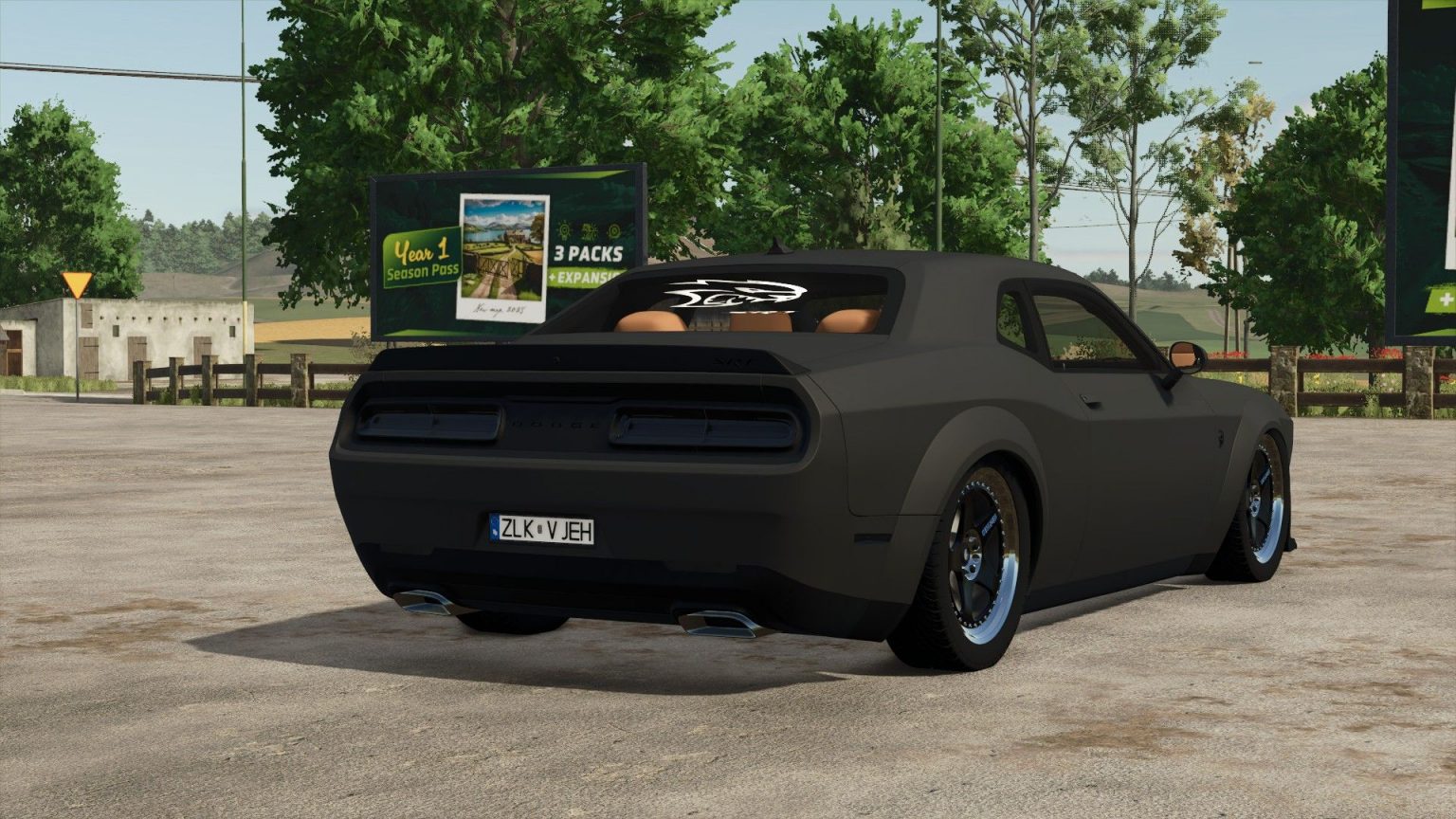 FS25 Dodge Challenger Hellcat V1.0.0.2 Mod | FS25 Mods / FS22 Mods