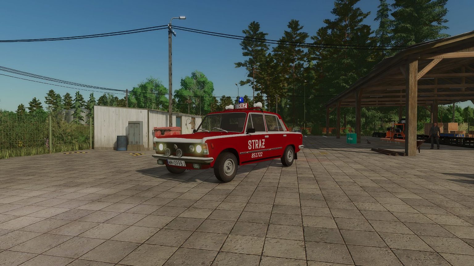 FS25 FIAT 125P SLOP FSO 851722 Pompiers V1.0.0.0 Mod | FS25 Mods / FS22 ...