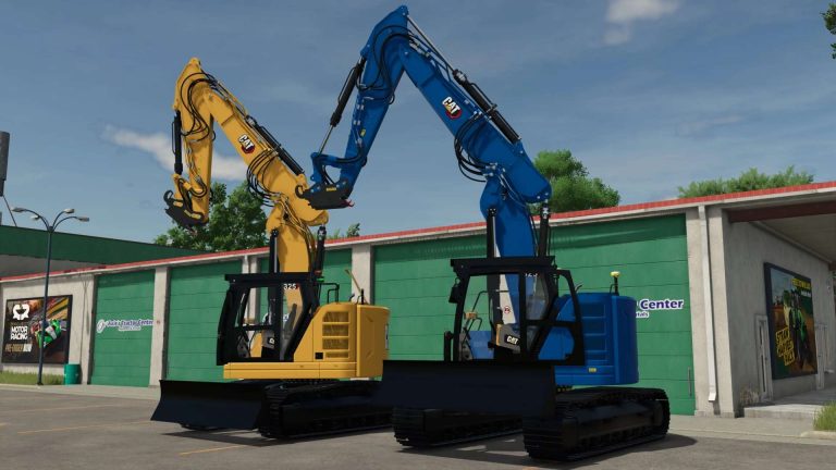 FS25 CAT 325 NG VA v2.0.0.0 Mod | FS25 Mods / FS22 Mods