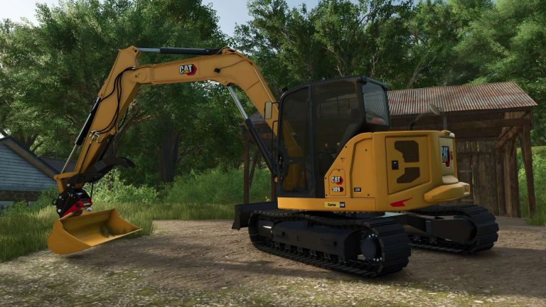 FS25 Mini-pelle CAT 309 CR v1.2.0.0 Mod | FS25 Mods / FS22 Mods