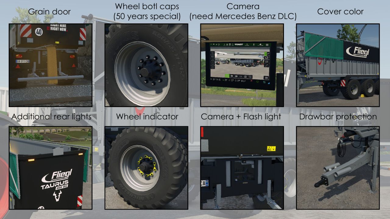 FS25 Pack Fliegl Taurus V1.0.0.0 Mod | FS25 Mods / FS22 Mods