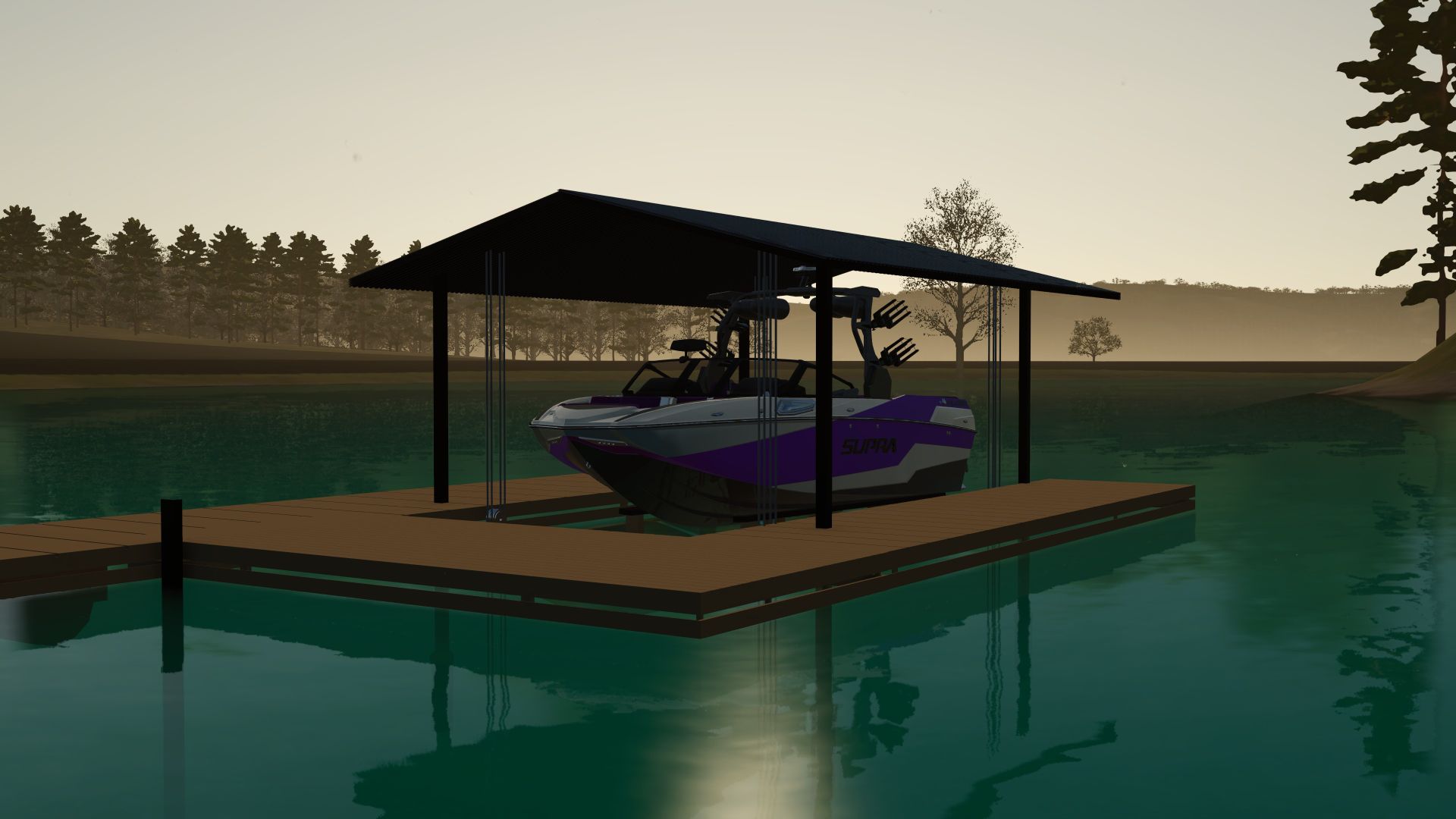 FS25 Quai pour bateaux V1.0.0.0 Mod | FS25 Mods / FS22 Mods