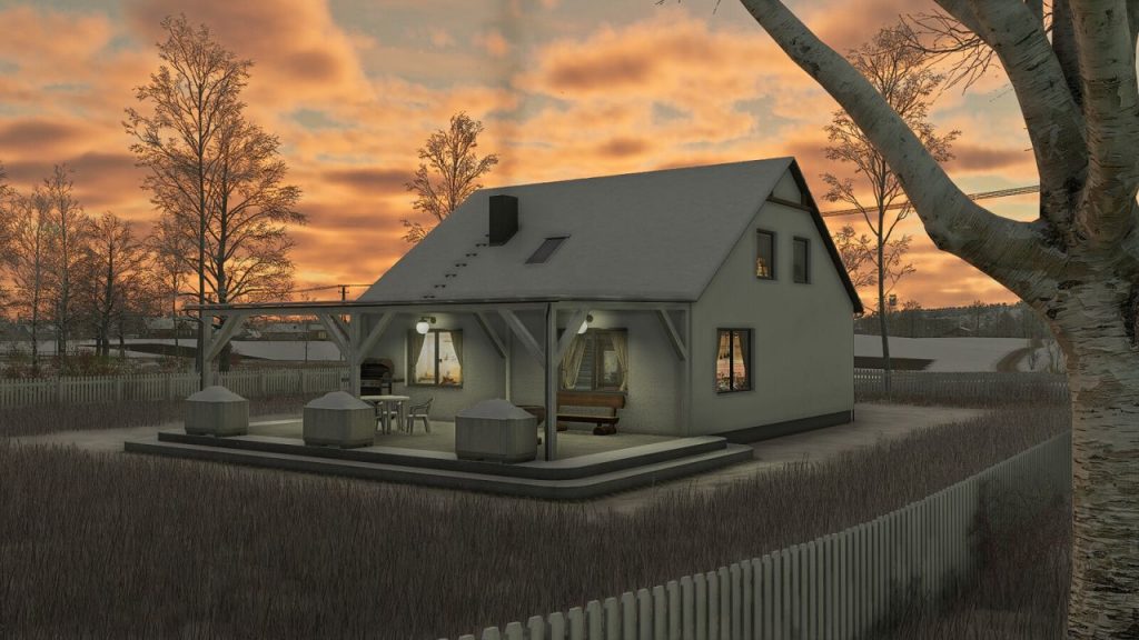 FS25 Modern House EU V1.0.0.0 Mod | FS25 Mods / FS22 Mods