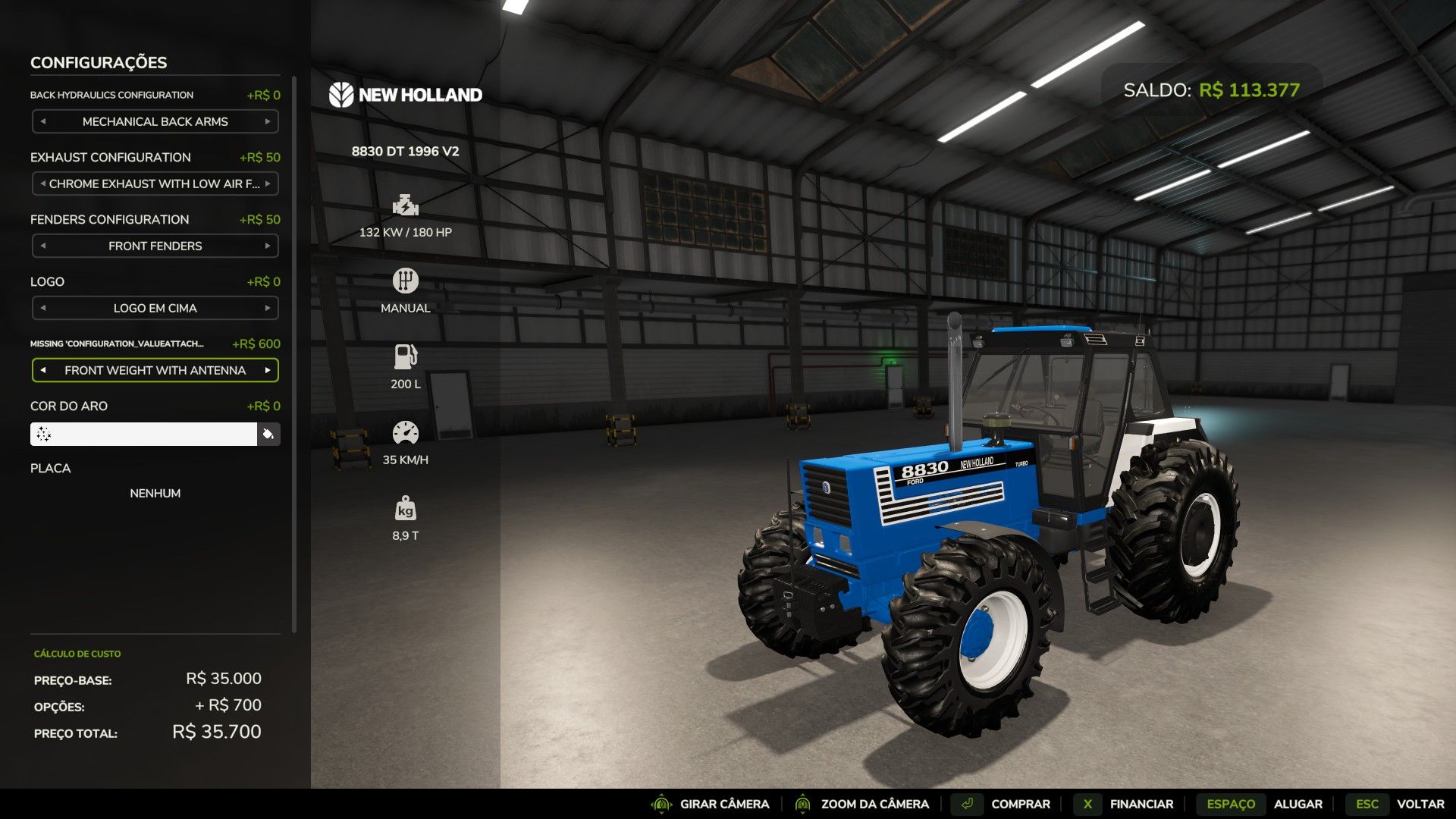 FS25 Ford 8830 DT V1.0.0.0 Mod | FS25 Mods / FS22 Mods
