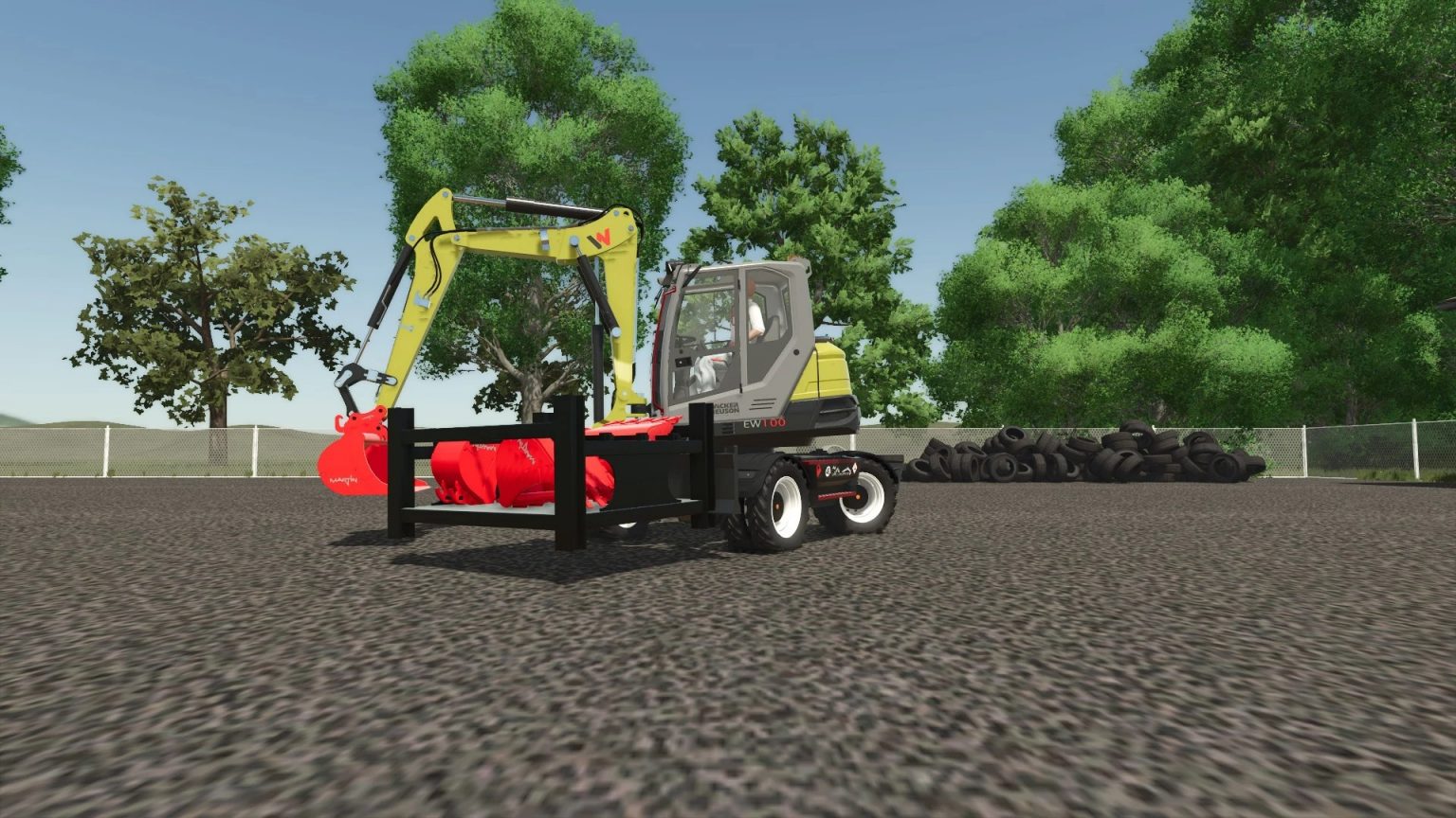 FS25 Pack de seaux Wacker Neuson EW100 et Martin & Steelwrist v1.0.0.0 ...